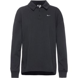 Nike NSW Essential Pololangarmshirt Damen - Gr&ouml;&szlig;e M - schwarz