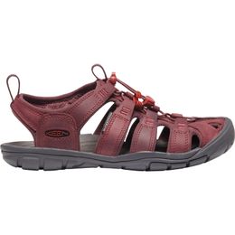 Keen CLEARWATER CNX LEATHER Outdoorsandalen Damen - Gr&ouml;&szlig;e 38 1/2 - rot