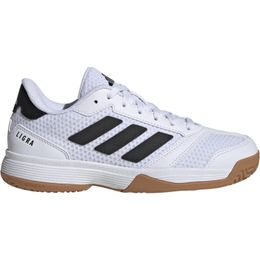 Adidas Ligra 8 Hallenschuhe Kinder - Gr&ouml;&szlig;e 35 - wei&szlig;