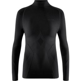 Falke Maximum Warm Langarmshirt Damen - Gr&ouml;&szlig;e XS - schwarz