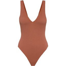 Seafolly Sea Dive Badeanzug Damen - Gr&ouml;&szlig;e 36 - braun