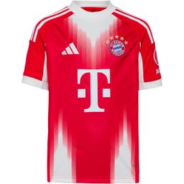 Adidas FC Bayern M&uuml;nchen 25-26 Heim Teamtrikot Kinder - Gr&ouml;&szlig;e 176 - rot