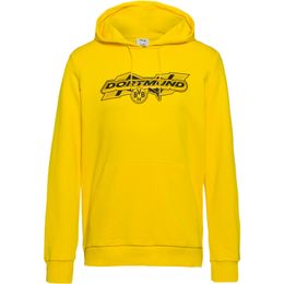 Puma Borussia Dortmund Hoodie Herren - Gr&ouml;&szlig;e XL - gelb