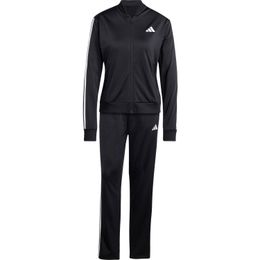 Adidas 3S Trainingsanzug Damen - Gr&ouml;&szlig;e S - schwarz