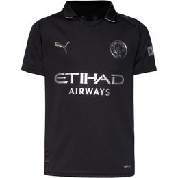 Puma Manchester City 25-26 Ausw&auml;rts Teamtrikot Kinder - Gr&ouml;&szlig;e 140 - schwarz