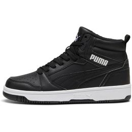 Puma Rebound V6 Mid WTR Jr Sneaker Kinder - Gr&ouml;&szlig;e 36 - schwarz