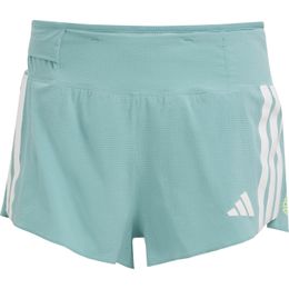 Adidas Adizero Funktionsshorts Damen - Gr&ouml;&szlig;e S - gr&uuml;n