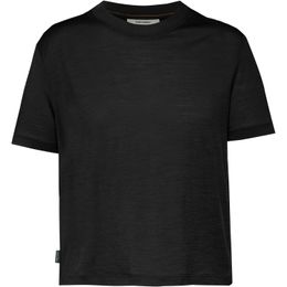 Icebreaker 150 Tech Lite III Crop Funktionsshirt Damen - Gr&ouml;&szlig;e XL - schwarz