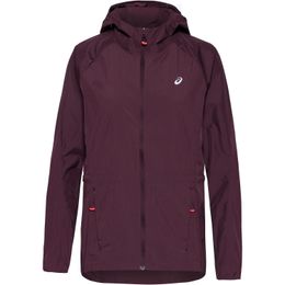 asics ROAD PACKABLE Laufjacke Damen - Gr&ouml;&szlig;e L - lila