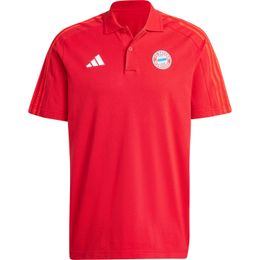 Adidas FC Bayern M&uuml;nchen Poloshirt Herren - Gr&ouml;&szlig;e L - rot