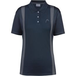 Head Club 25 Tennis Polo Damen - Gr&ouml;&szlig;e M - blau