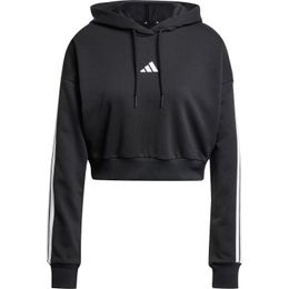 Adidas W 3S FT CRO Hoodie Damen - Gr&ouml;&szlig;e M - schwarz