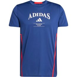 Adidas D4T HERITAGE Funktionsshirt Herren - Gr&ouml;&szlig;e XXL - blau
