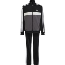 Adidas Trainingsanzug Jungen - Gr&ouml;&szlig;e 128 - schwarz
