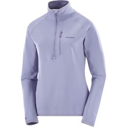 Salomon ESSENTIAL LIGHTWARM Skishirt Damen - Gr&ouml;&szlig;e L - lila