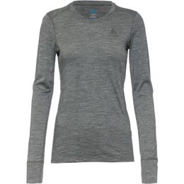 Odlo Merino 200 Funktionsshirt Damen - Gr&ouml;&szlig;e L - grau
