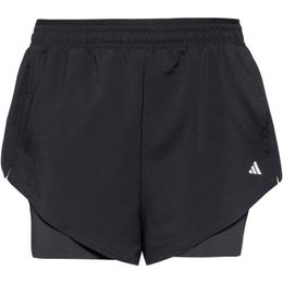Adidas D4T 2In1 Funktionsshorts Damen - Gr&ouml;&szlig;e L - schwarz