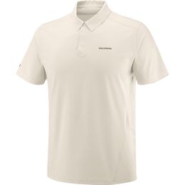 Salomon TRACKLINE Poloshirt Herren - Gr&ouml;&szlig;e M - beige