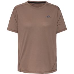 Nike Dri-fit Trail Funktionsshirt Damen - Gr&ouml;&szlig;e S - braun