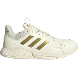 Adidas Court Flight Hallenschuhe Damen - Gr&ouml;&szlig;e 41 1/3 - beige