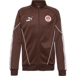 Puma FC St. Pauli Trainingsjacke Herren - Gr&ouml;&szlig;e S - braun
