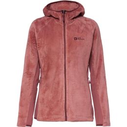 Jack Wolfskin ROTWAND Fleecejacke Damen - Gr&ouml;&szlig;e S - rot