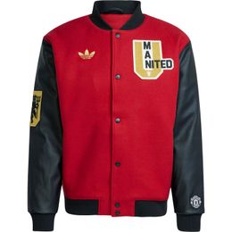 Adidas Manchester United Bomberjacke Herren - Gr&ouml;&szlig;e L - rot
