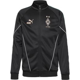 Puma Borussia M&ouml;nchen Gladbach Trainingsjacke Herren - Gr&ouml;&szlig;e S - schwarz
