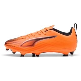 Puma ULTRA 6 PLAY FG-AG Jr Fu&szlig;ballschuhe Kinder - Gr&ouml;&szlig;e 36 - orange