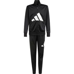 Adidas BIG LOGO Trainingsanzug Jungen - Gr&ouml;&szlig;e 152 - schwarz