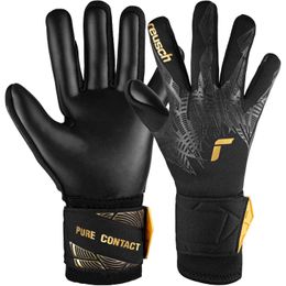 Reusch PURE CONTACT INFINITY JUNIOR Torwarthandschuhe Kinder - Gr&ouml;&szlig;e 4 - schwarz