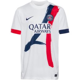 Nike Paris Saint-Germain 24-25 Ausw&auml;rts Teamtrikot Kinder - Gr&ouml;&szlig;e 128/134 - wei&szlig;