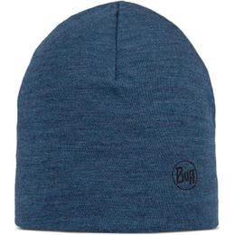 Buff MERINO MIDWEIGHT Beanie - Gr&ouml;&szlig;e Einheitsgr&ouml;&szlig;e - blau