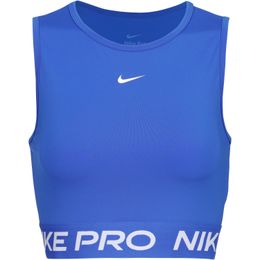 Nike Pro 365 Croptop Damen - Gr&ouml;&szlig;e L - blau