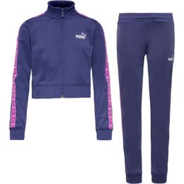 Puma ESSENTIALS TAPE Trainingsanzug M&auml;dchen - Gr&ouml;&szlig;e 176 - blau