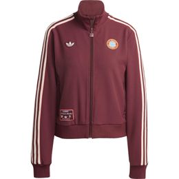 Adidas FC Bayern M&uuml;nchen Icon Trainingsjacke Damen - Gr&ouml;&szlig;e XL - rot