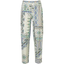 Green Cotton - Kn&ouml;chellange Bundfalten-Hose Karla, mehrfarbig, Gr. 42 / M - Baumwolle
