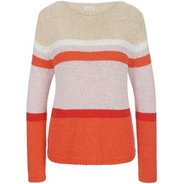 Gerry Weber - Rundhals-Pullover, orange, Gr. 44 / L - Baumwolle