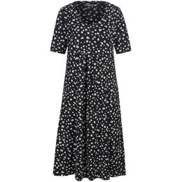 Green Cotton - Jersey-Kleid Selma, schwarz, Gr. 36 / S - Baumwolle