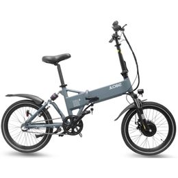 E-Bike Llobe "CityRun 36V / 10,4Ah" Gr. 39, grau (grau, grau), Elektrofahrr&auml;der, 39cm, 20 Zoll (50,80cm), Pedelec, Elektrofahrrad f&uuml;r Damen u. Herren
