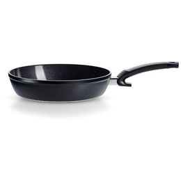 Bratpfanne Fissler "Ceratal Orbit Black", schwarz, H:10cm L:48cm Ø:28cm, Pfannen, gesünderes Kochen mit Antihaft-Effekt, hergestellt ohne PFAS/PTFE