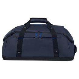 Reisetasche Samsonite "ECODIVER DUFFLE S", Gr. B/H/T: 55cm x 24cm x 31cm, blau (blau nights), PET, Taschen, Travelbag Reise Reisegepäck wasserfest reflektierend
