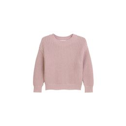 Marc O'Polo Strickpullover MARC O'POLO "aus reinem Organic Cotton", Jungen, Gr. 116/122, rosa (vintage rose), Obermaterial: 100% Baumwolle, unifarben, Rundhals, Pullover