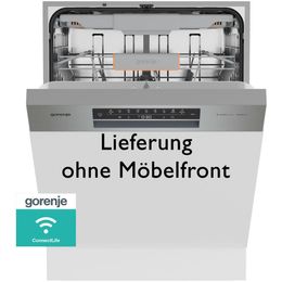 Gorenje teilintegrierbarer Geschirrspüler "GI673C90X", Energieeffizienz: C (A-G), silber (edelstahl), B:59,8cm H:81,6cm T:57,5cm, Geschirrspüler, TotalDry - auto. Türöffnung