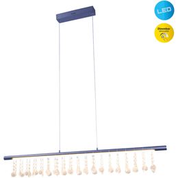 Näve NÄVE LED Pendelleuchte "Nobilis", grau, 1, 1 Stk., Leuchten, Hängeleuchte, dimmbar, warmweiß, L: 100cm, grau
