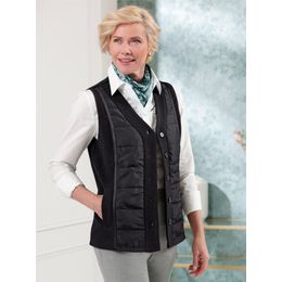 Kurzweste CLASSIC, Damen, Gr. 38, grau (graphit), 100% Polyester, unifarben, Westen