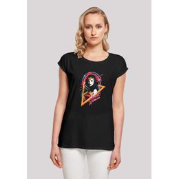 T-Shirt F4NT4STIC "DC Comics Wonder Diana 80s Triangle", Damen, Gr. M, schwarz, Obermaterial: 100% Baumwolle, regular fit, Rundhals, ohne B&uuml;ndchen, Shirts T-Shirt, Damen,Premium Merch,Regular-Fit,Kurze &Auml;rmel,Bedruckt