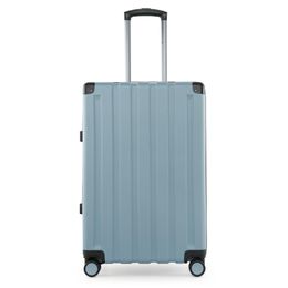 Hartschalen-Trolley Hauptstadtkoffer "Q-Damm, verschiedene Farben und Größen", Gr. B/H/T: 45,5cm x 68cm x 27cm 71 l, blau (poolblau), ABS, festlich, Koffer, Hartschalenkoffer Reisekoffer Trolley mit TSA-Schloss