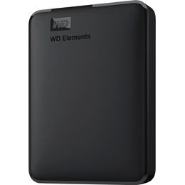Western Digital WD externe HDD-Festplatte "Elements Portable", schwarz, 1 TB, Lesegeschwindigkeitmaximal 5000 MB/s, Festplatten