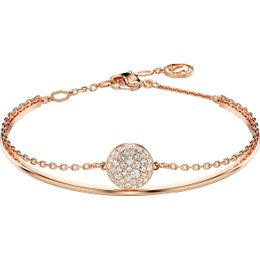 Armreif Swarovski "Sublima Round" Gr. M, rosa (ros&eacute;goldfarben, kristallwei&szlig;, kristallwei&szlig;), Armb&auml;nder, Damen, M, Metall, Armreif, mit Swarovski Kristall